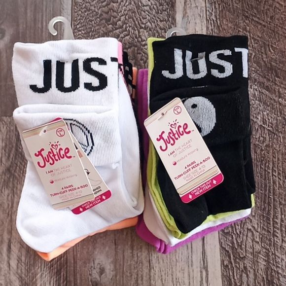 Justice | Accessories | 2 Packagesof Girls Turncuff Peekaboo Justice ...